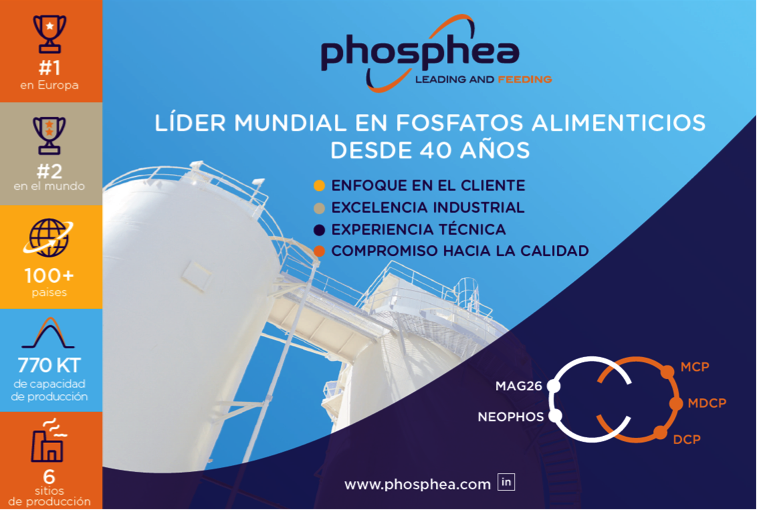 Phosphea trabaja continuamente la mejora de fosfatos alimenticios