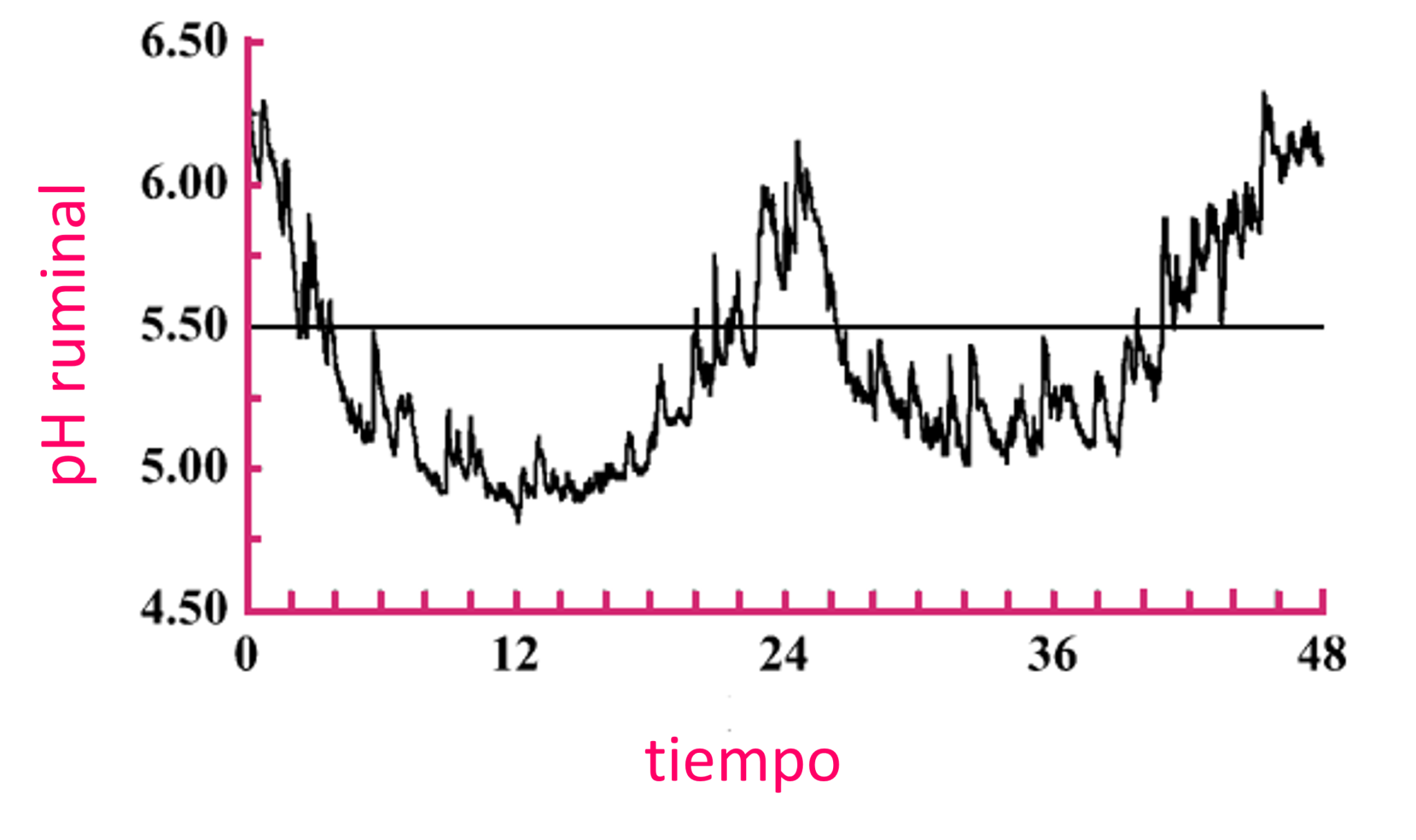 Cambios ruminales durante la acidosis